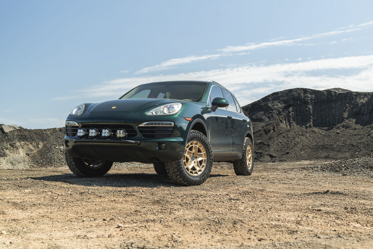 2014 Porsche Cayenne - Black Rhino CORSICA FORGED - Gold | Wheel Pros